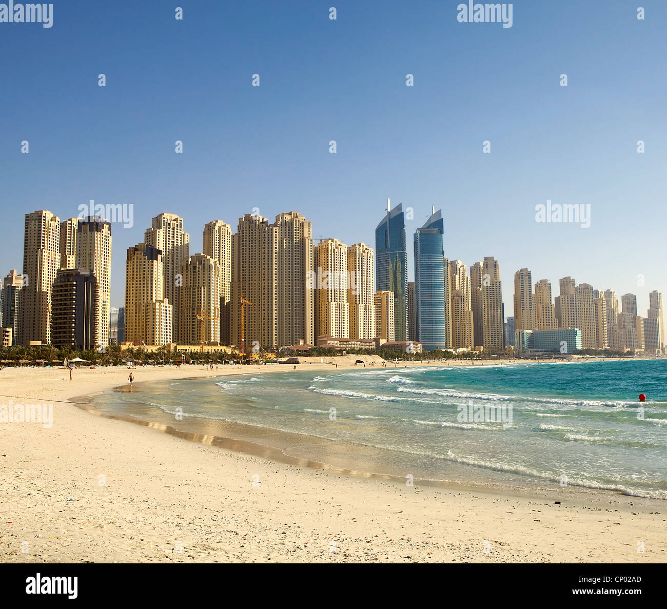 Beach in Dubai. Panoramic view Stock Photo - Alamy