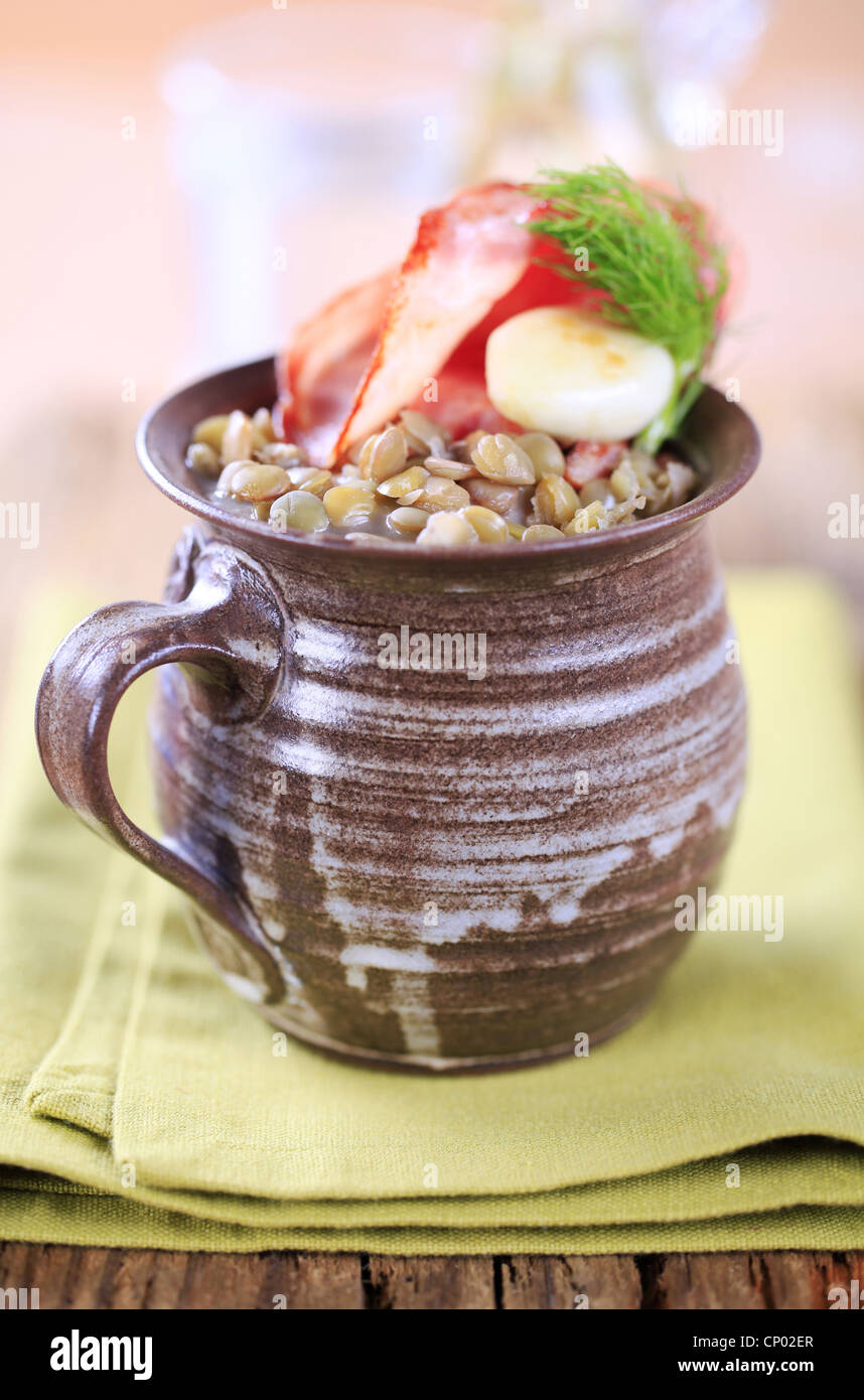 Lentil soup in a cup Stock Photo - Alamy
