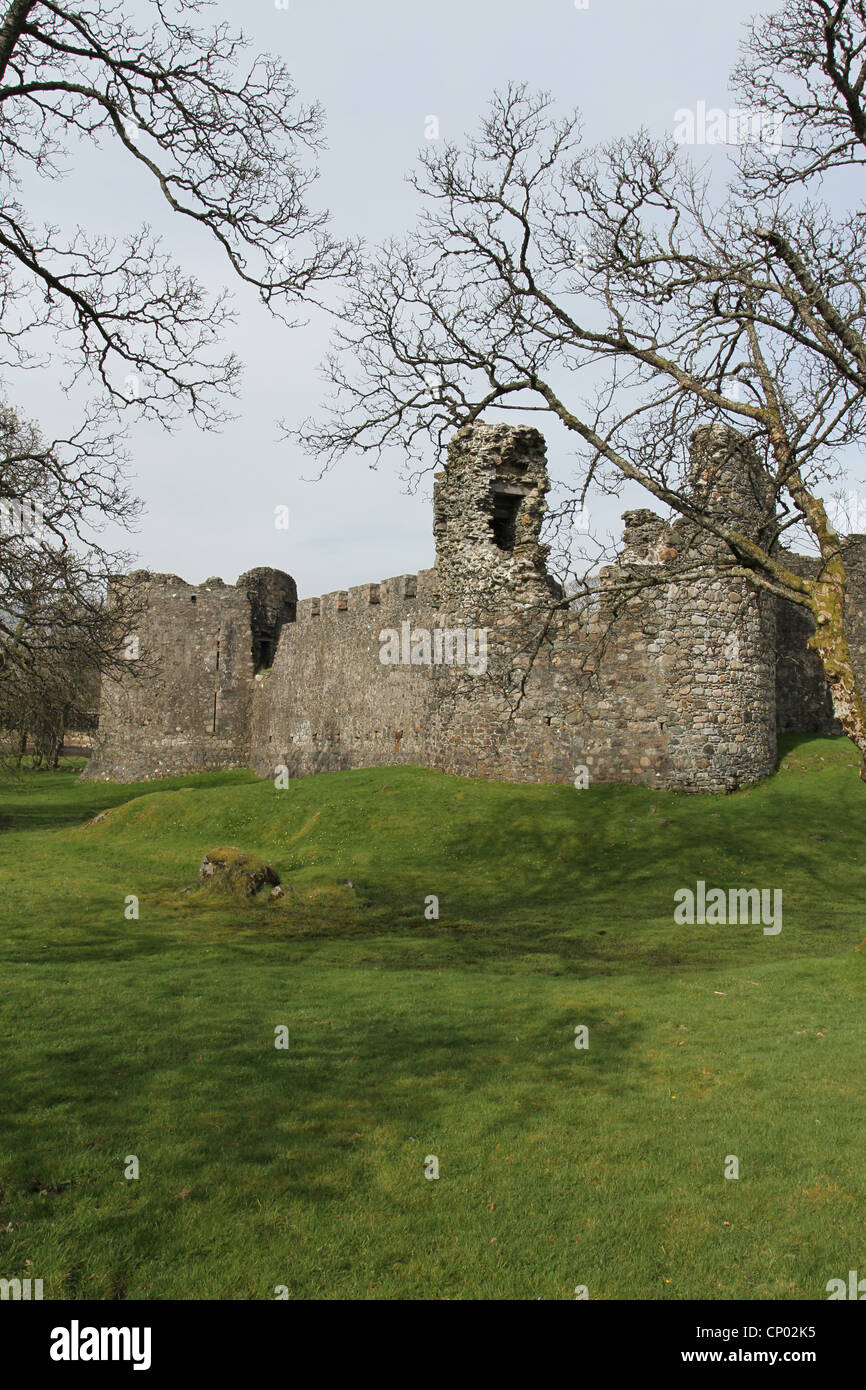 Ruin of Inverlochy Castle Scotland March 2012 Stock Photo - Alamy