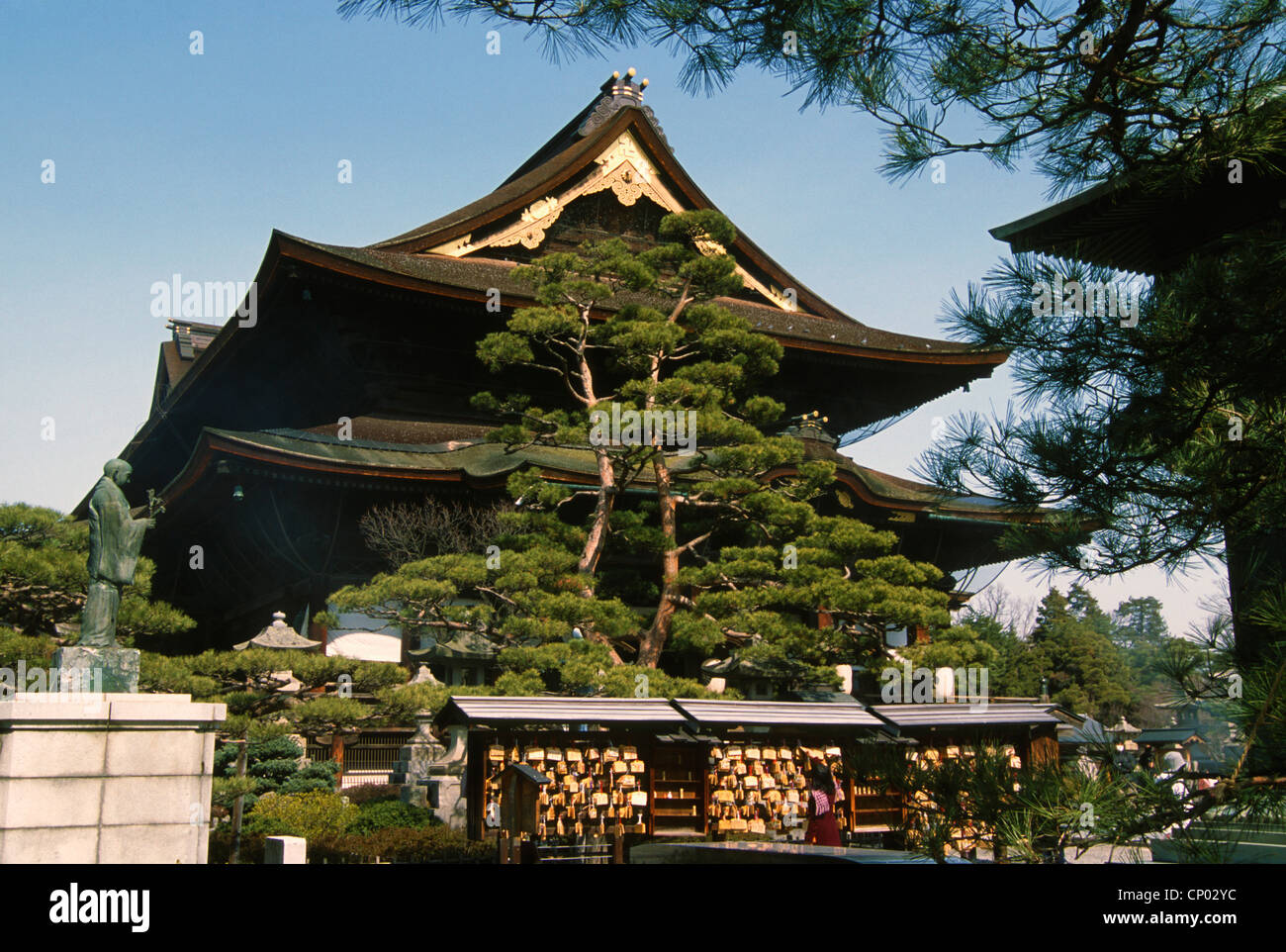 Japan, Central Honshu, Nagano, Zenko-ji buddhist temple Stock Photo - Alamy