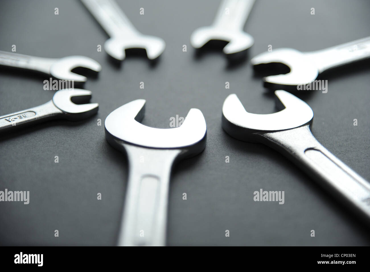 Tools in a circle Stock Photo - Alamy