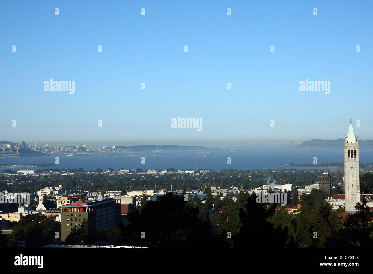 SATHER TOWER BERKELEY GOLDEN GATE BRIDGE BERKELEY UNIVERSITY OF ...