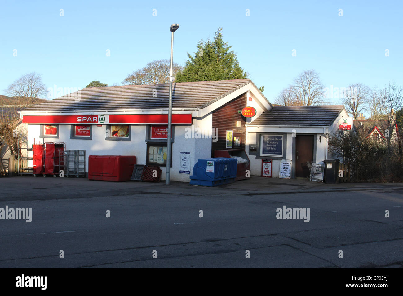 Rogart post office and village shop Caithness Scotland March 2012 Stock ...