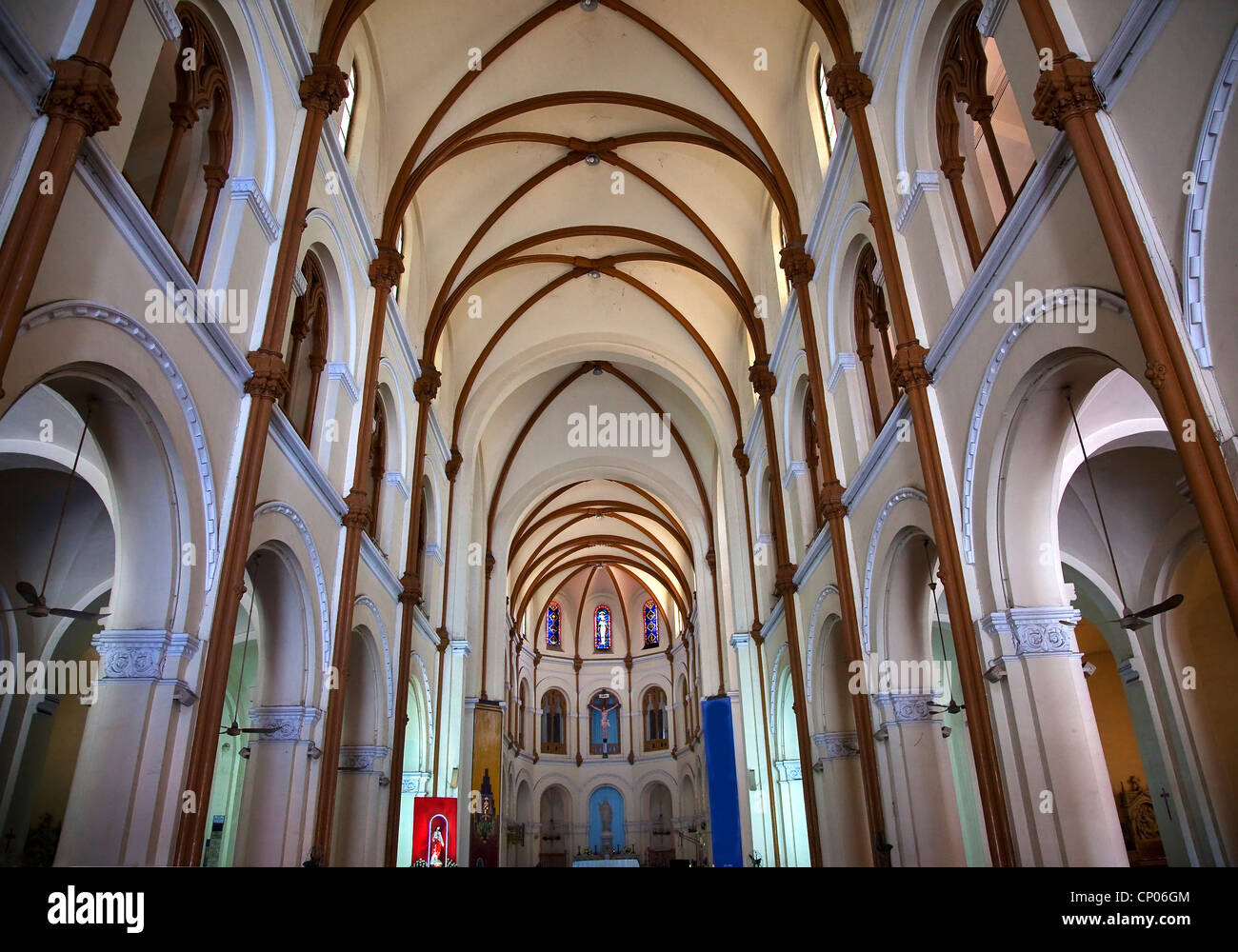 Notre Dame Cathedral Inside Basilica Ho Chi Minh City, Saigon, Vietnam ...