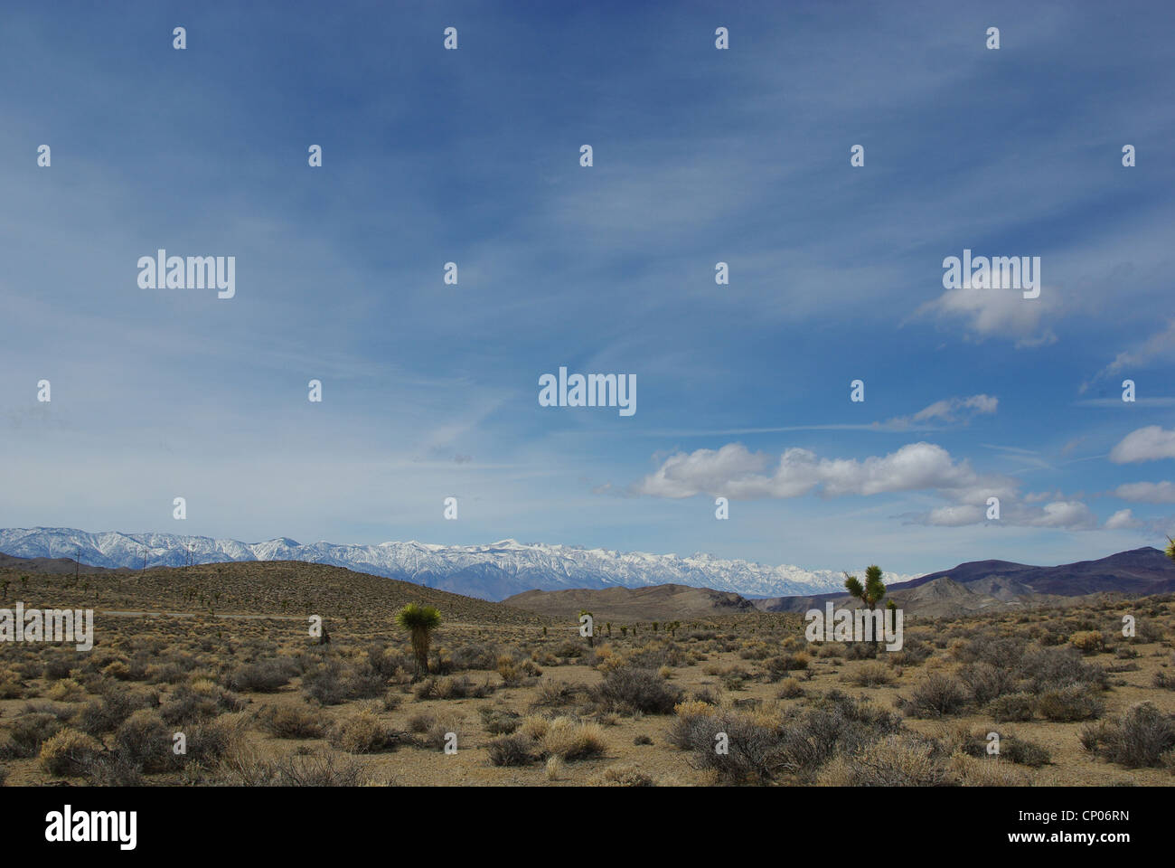 High desert and Sierra Nevada, California Stock Photo - Alamy