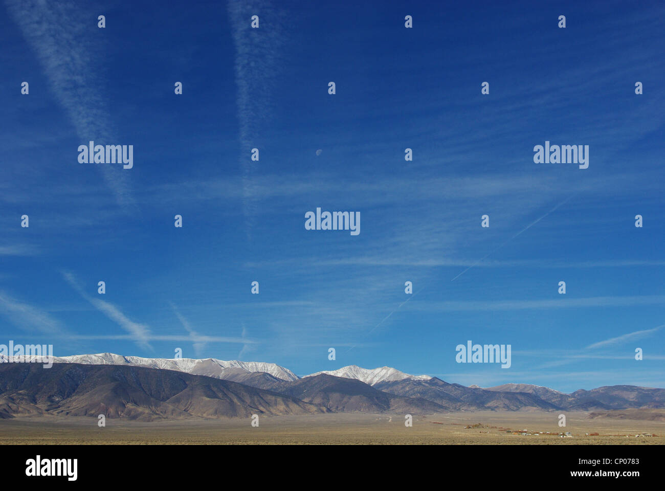 High desert and White Mountains, Nevada Stock Photo - Alamy