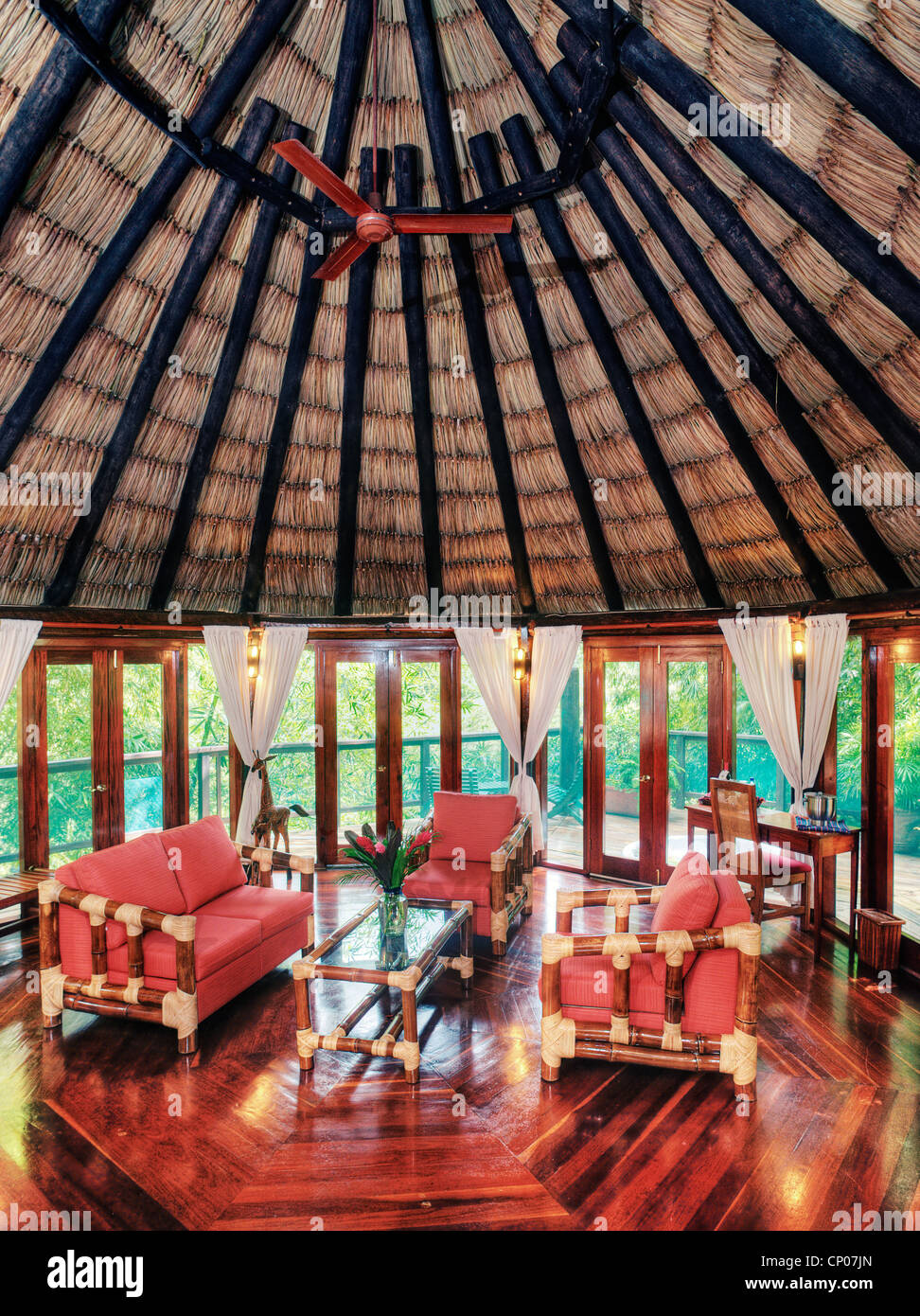Treetop villa at the lodge at chaa creek, belize Stock Photo - Alamy
