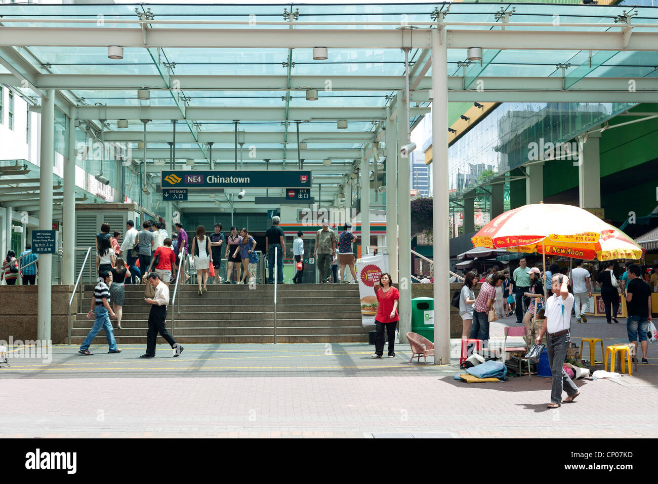 Singapore chinatown mrt station hi-res stock photography and images - Alamy