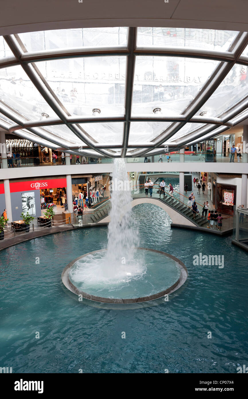 Underside of the Ned Kahn designed “Oculus Acrylic Vortex” water ...