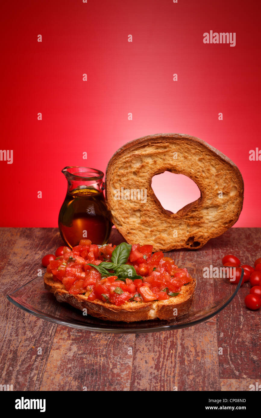 Italian Friselle - Portrait Layout Stock Photo - Alamy
