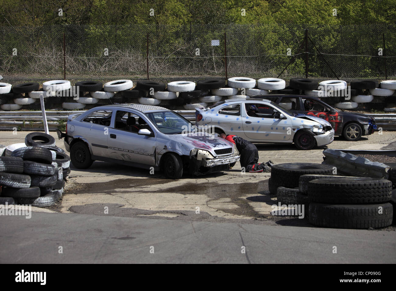 Nudge & Spin race at Angmering Raceway, West Sussex Stock Photo - Alamy