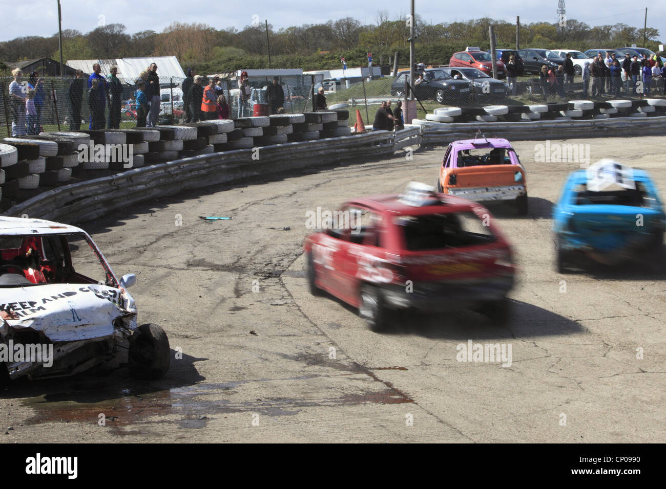 Nudge & Spin race at Angmering Raceway, West Sussex Stock Photo - Alamy