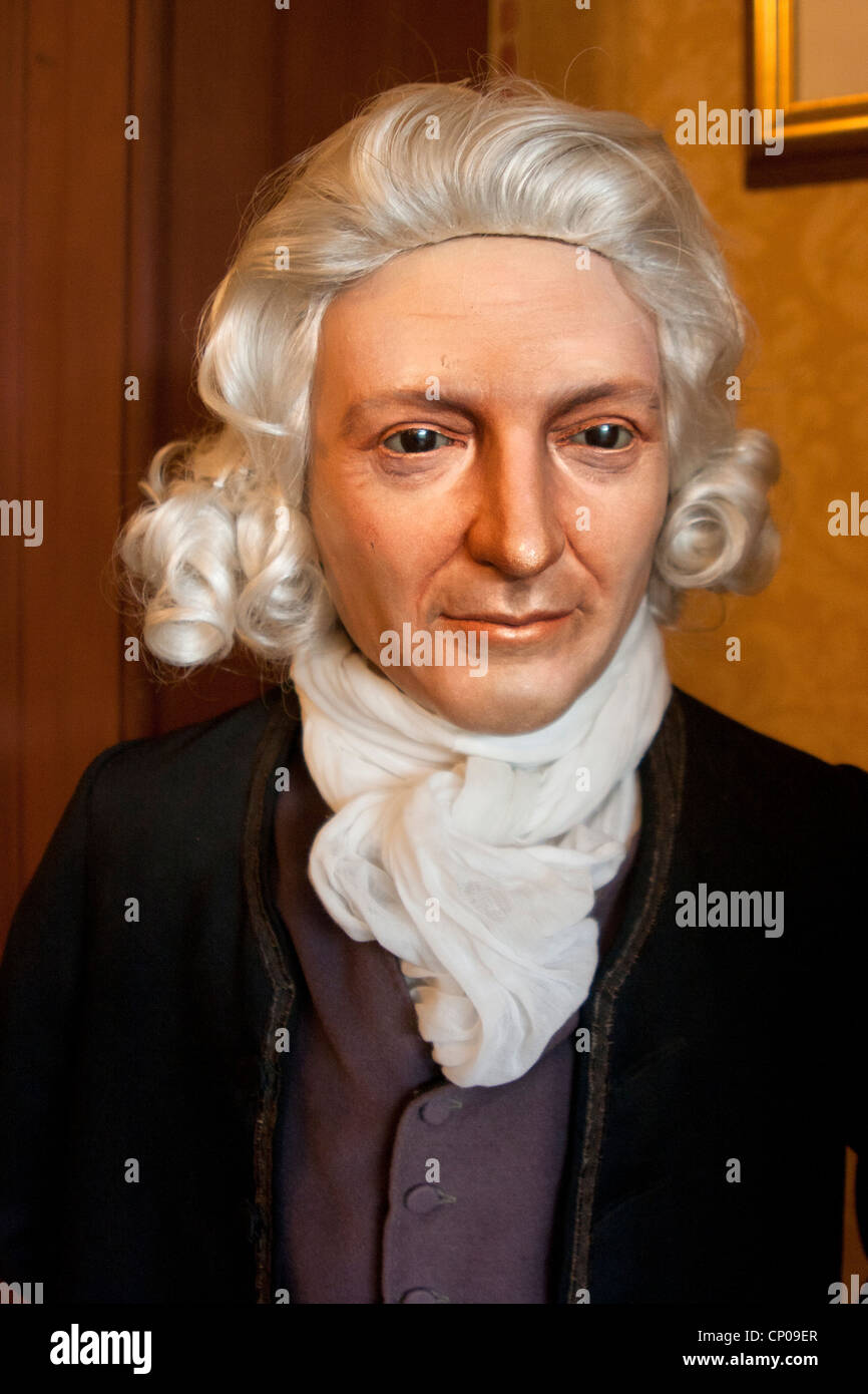 Head of life-sized model figure of Rev. Gilbert White Stock Photo - Alamy