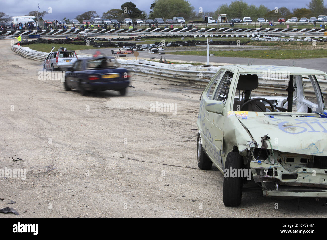 Nudge & Spin race at Angmering Raceway, West Sussex Stock Photo - Alamy