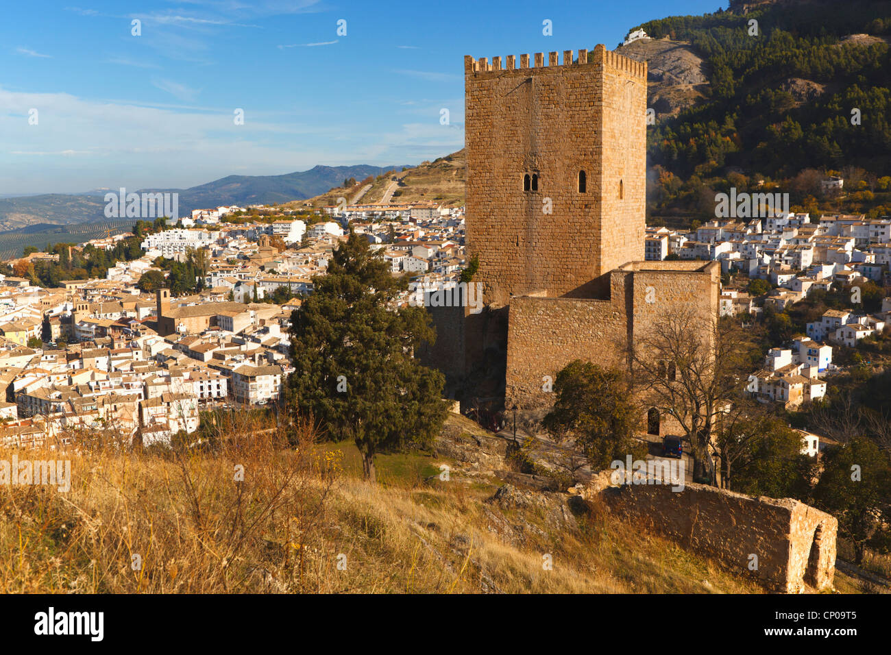 Cazorla and its castle, known as Castillo de la Yedra,Jaen Province ...