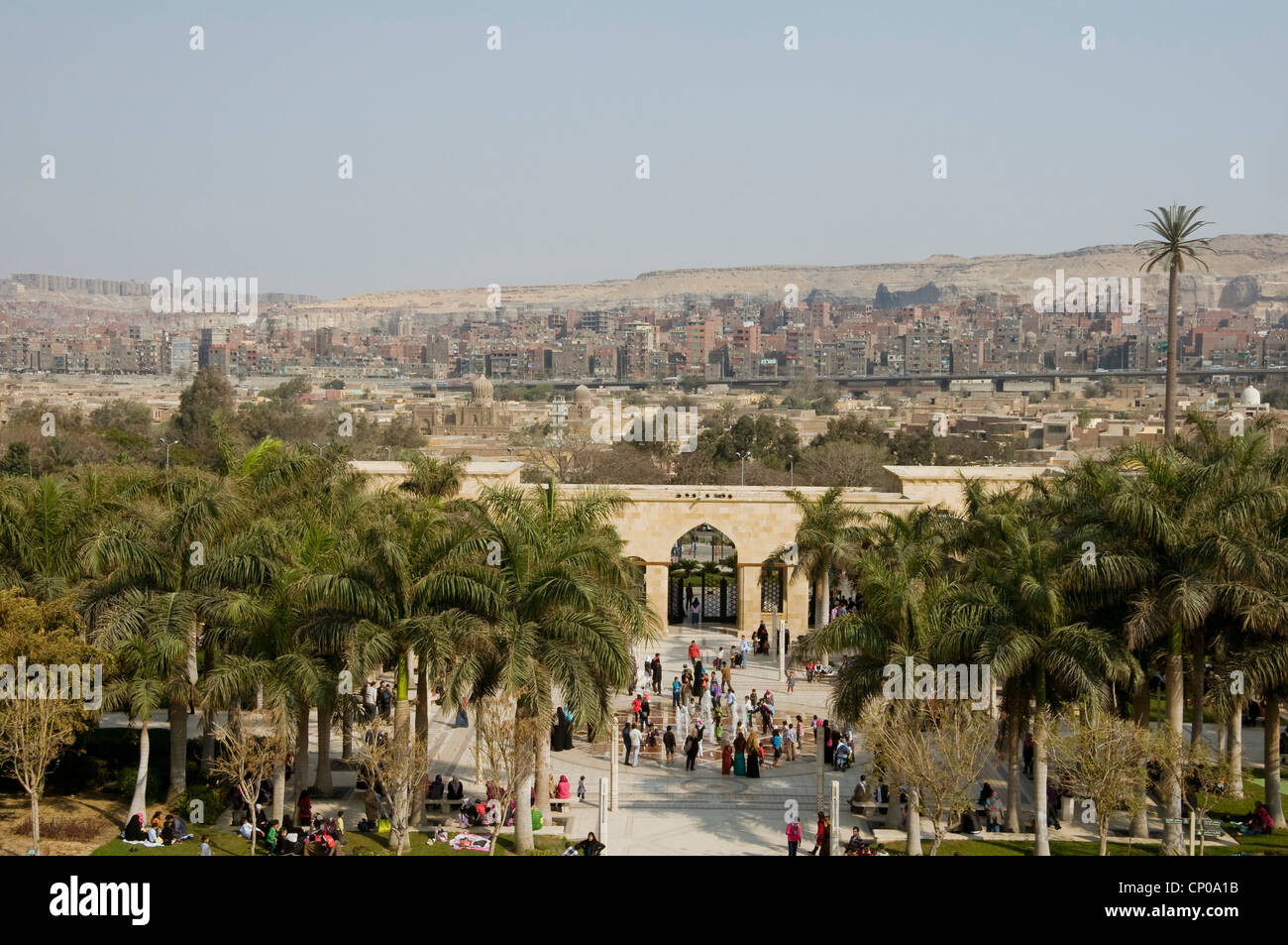 Al Azhar Park Cairo Egypt Stock Photo - Alamy