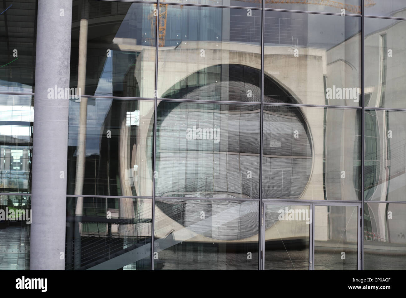 Reflection of building in window Stock Photo - Alamy