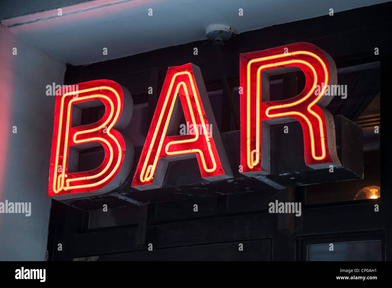 Generic Bar Sign, NYC Stock Photo - Alamy