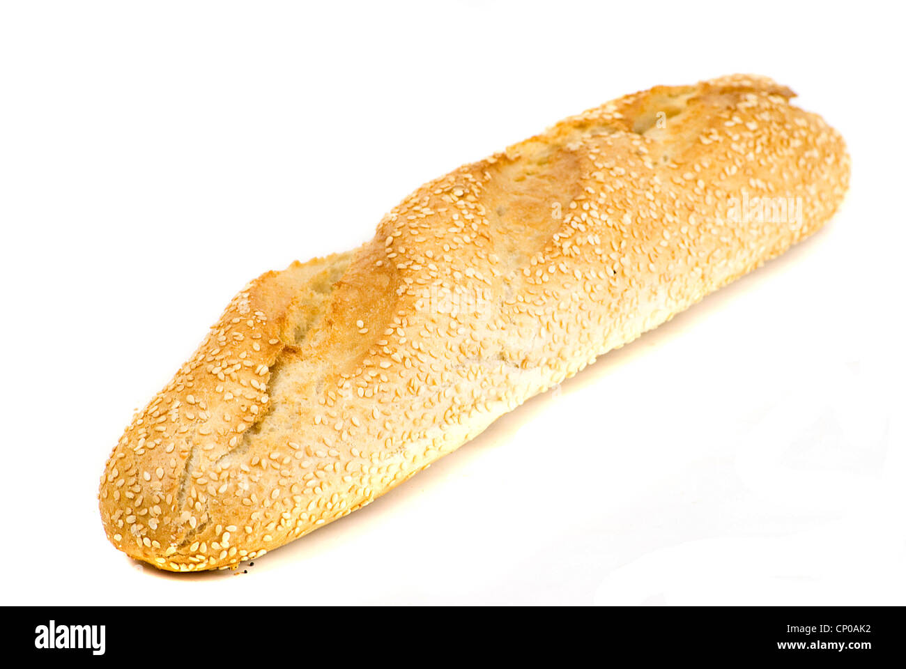 freshly baked bread roll isolated on white background Stock Photo - Alamy