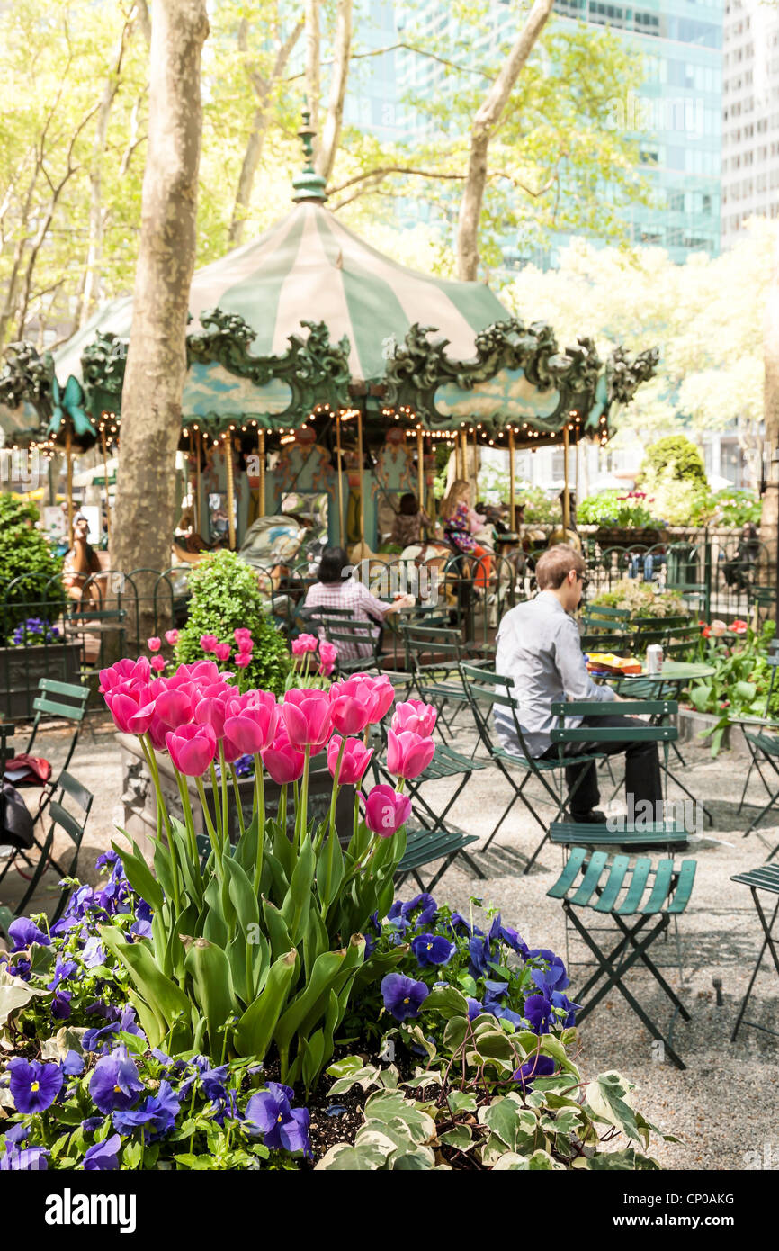 Spring Flowers, Bryant Park, NYC Stock Photo - Alamy