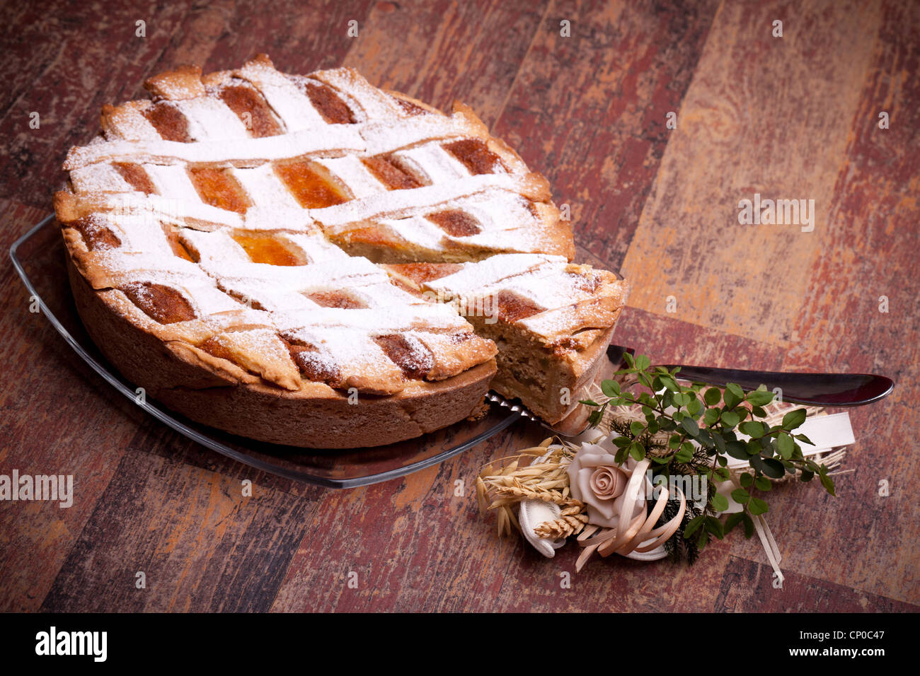 Famous Recipes - Italian Pastiera Stock Photo - Alamy