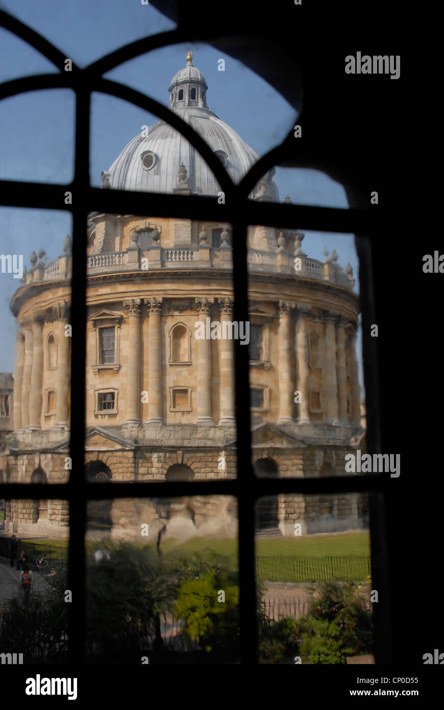 The Radcliffe Camera through a window of the Bodleian Library Oxford ...