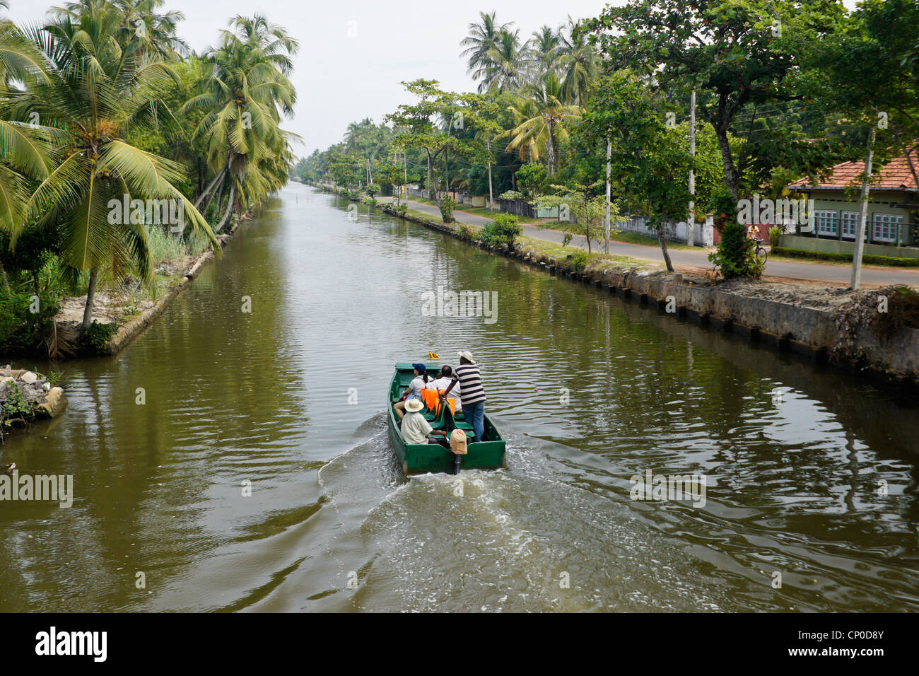Boat on Hamilton Canal near Negombo, Sri Lanka Stock Photo - Alamy