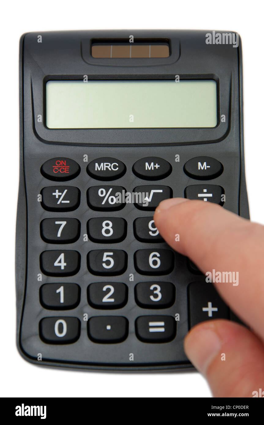 Push button calculator hi-res stock photography and images - Alamy