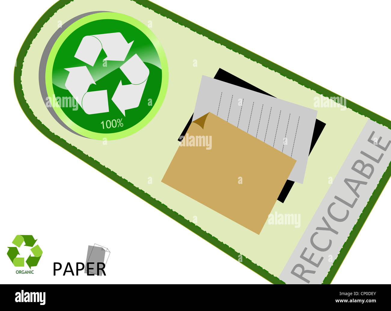 Please recycle paper Stock Photo - Alamy