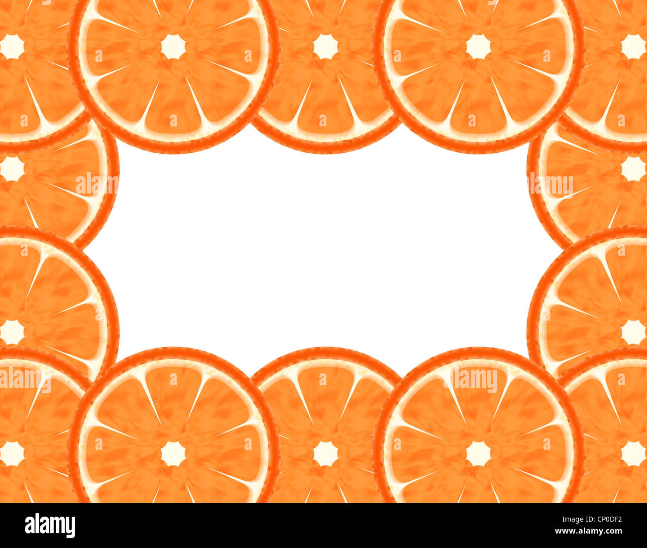 Slice grapefruit border Stock Photo - Alamy