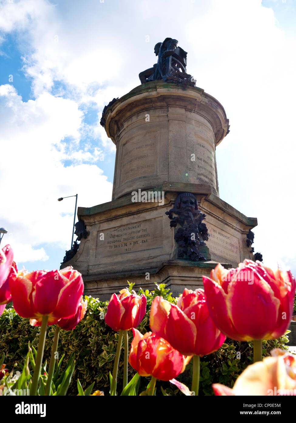 Gower Memorial, Bancroft Gardens in Spring Stratford on Avon ...
