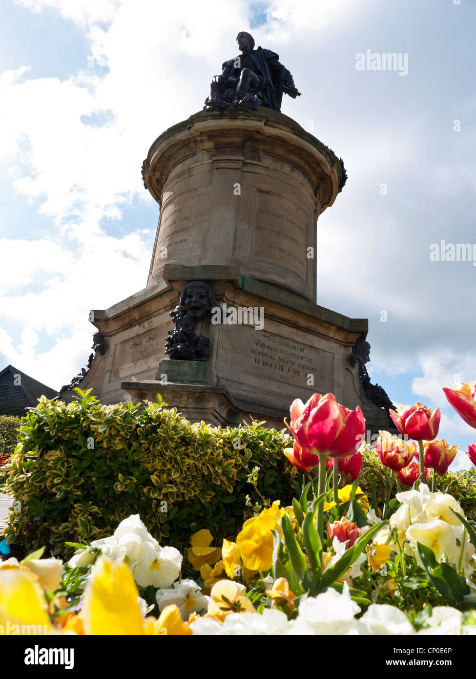 Gower Memorial, Bancroft Gardens in Spring Stratford on Avon ...