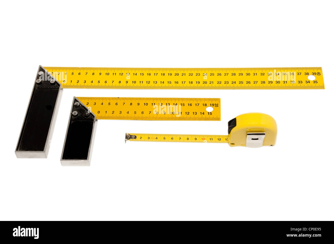 photos of the construction meter isolated on white background Stock ...