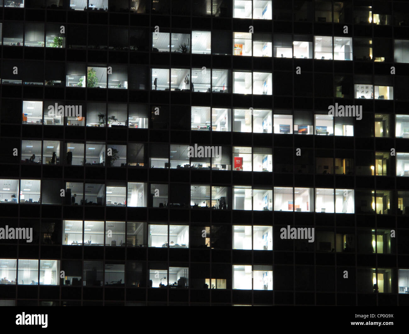 Office Window At Night