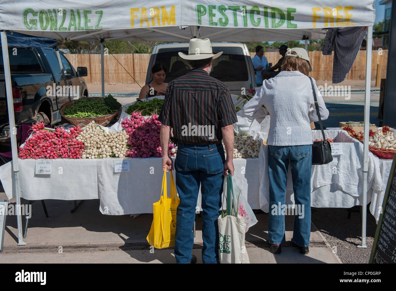 Santa Fe Farmer's Market. New Mexico. USA Stock Photo - Alamy