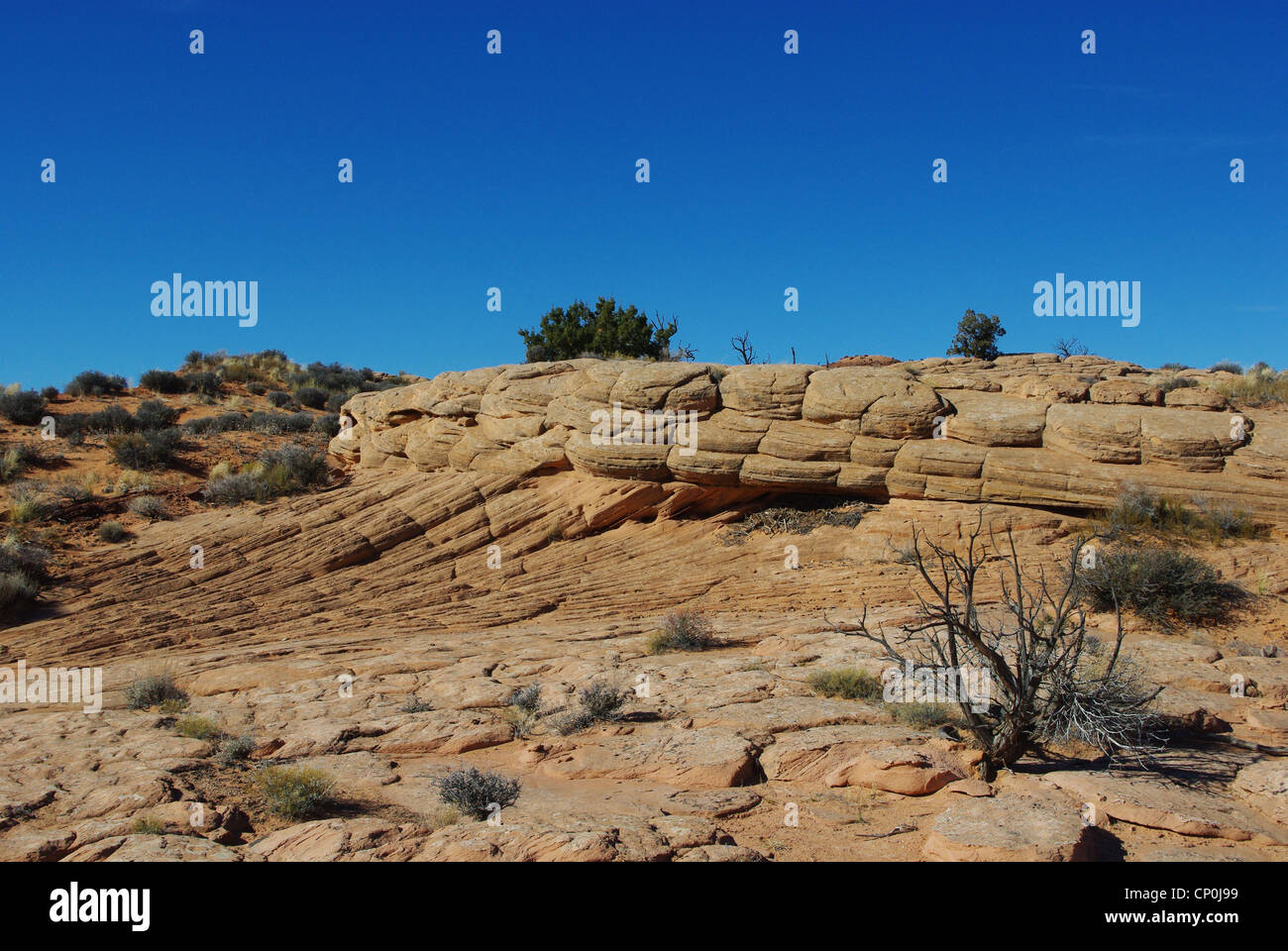 High desert rock formation, Utah Stock Photo - Alamy