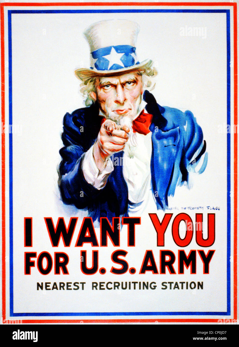 Vintage Uncle Sam army recruiting poster Stock Photo - Alamy