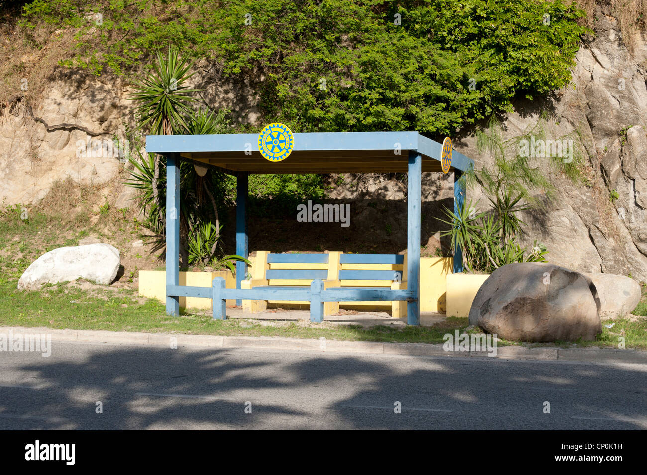 Rotary International bus stop, Philipsburg, Sint Maarten, The West ...
