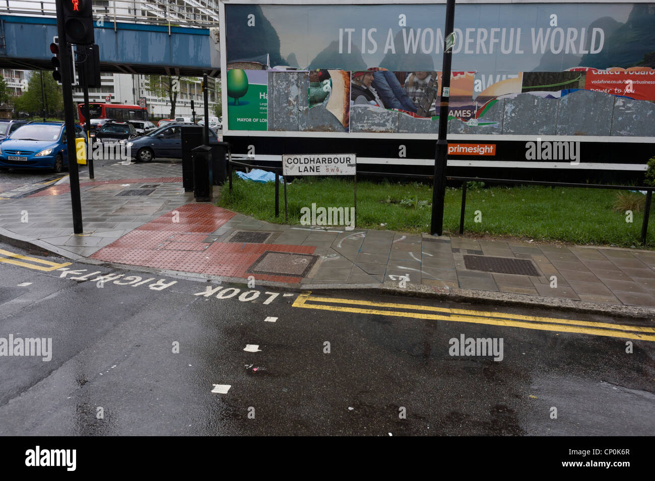 Peeling billboard reveals older layers of Primesight street advertising ...