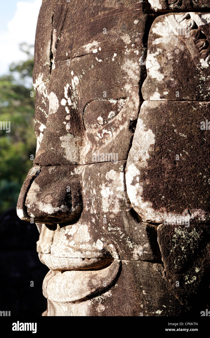 Face of Bayon Stock Photo - Alamy
