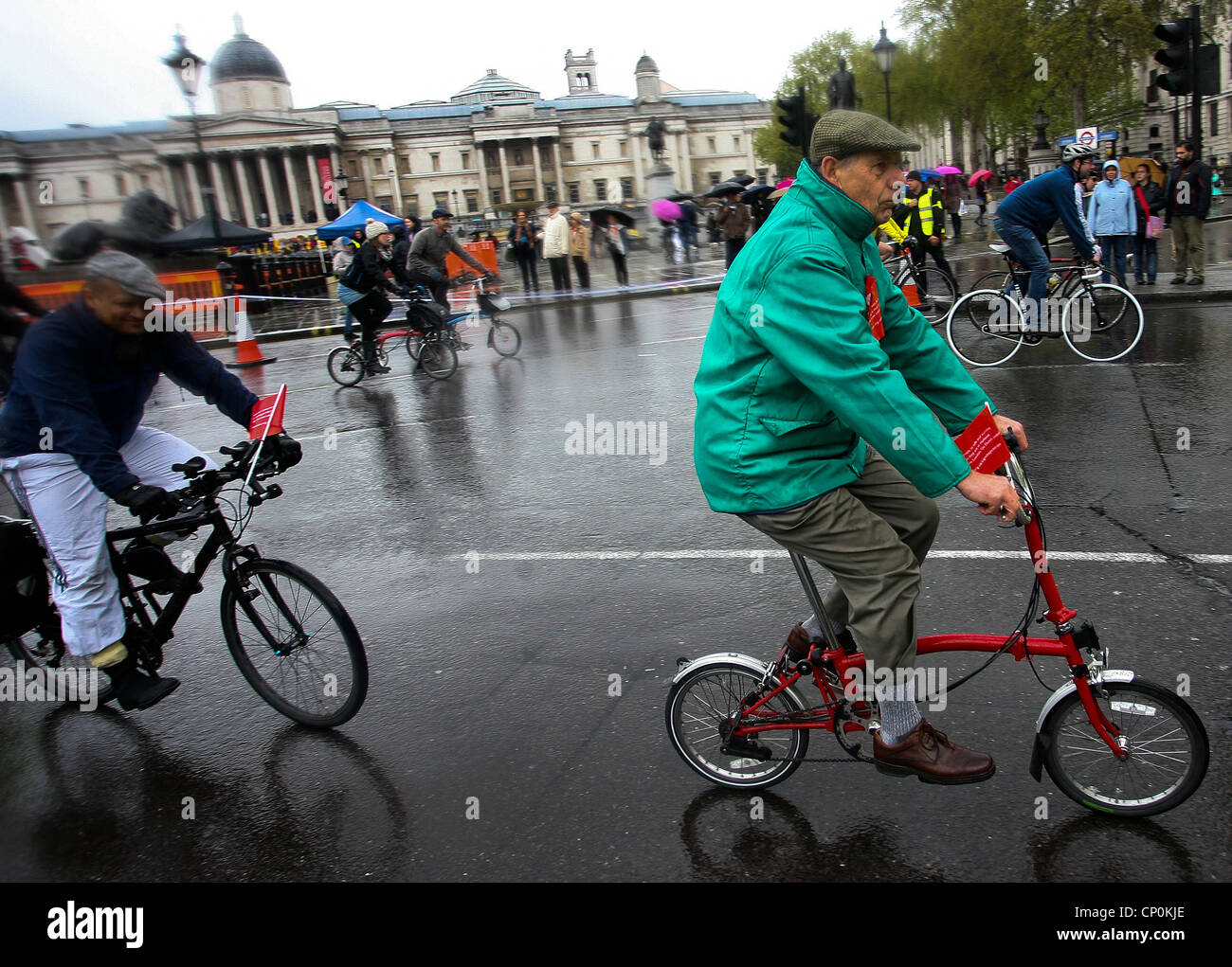 Cyclist take part in the Big Ride safer cycling event through central ...
