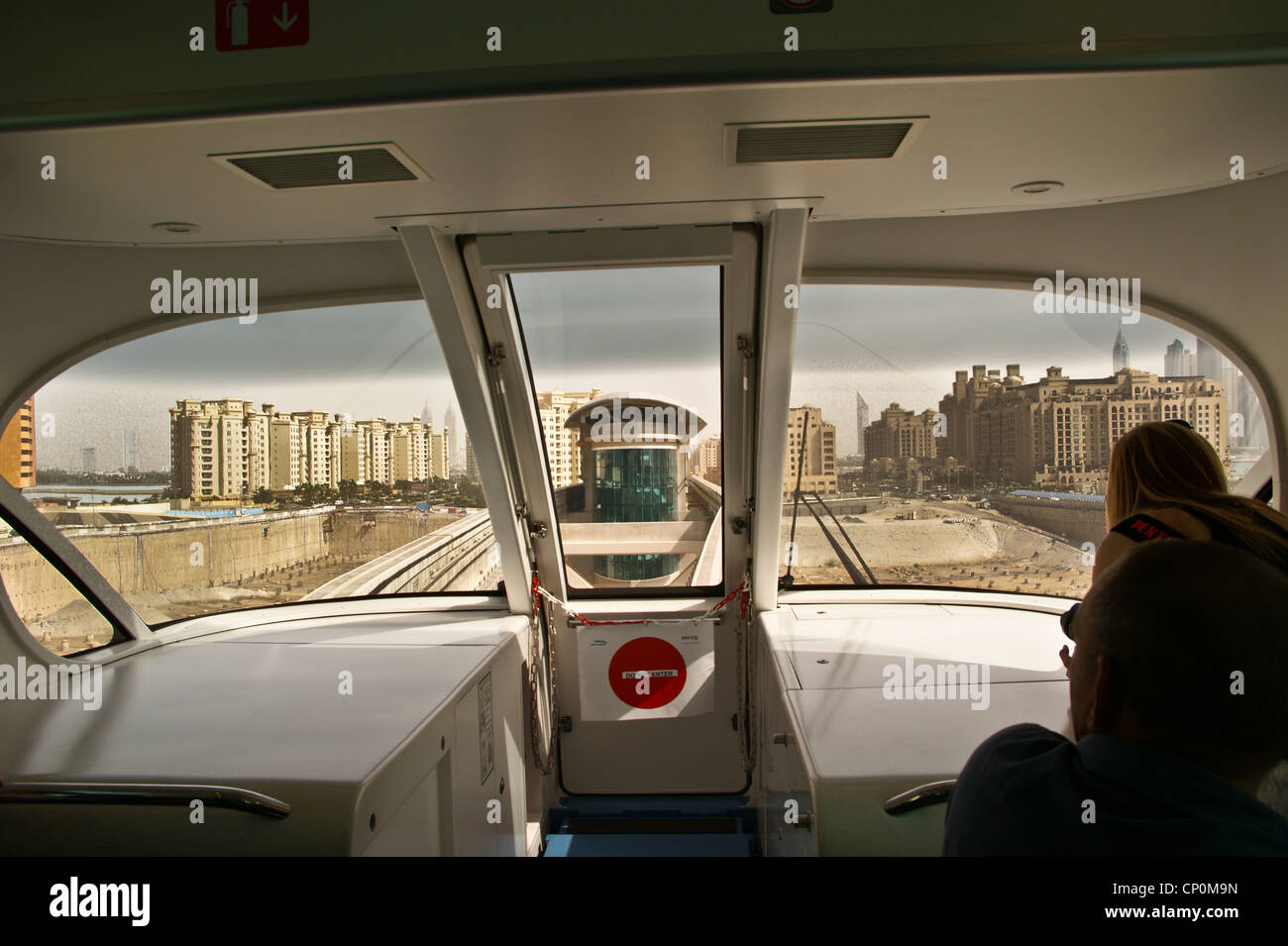 View from the monorail, Palm Jumeirah, Dubai, United Arab Emirates ...