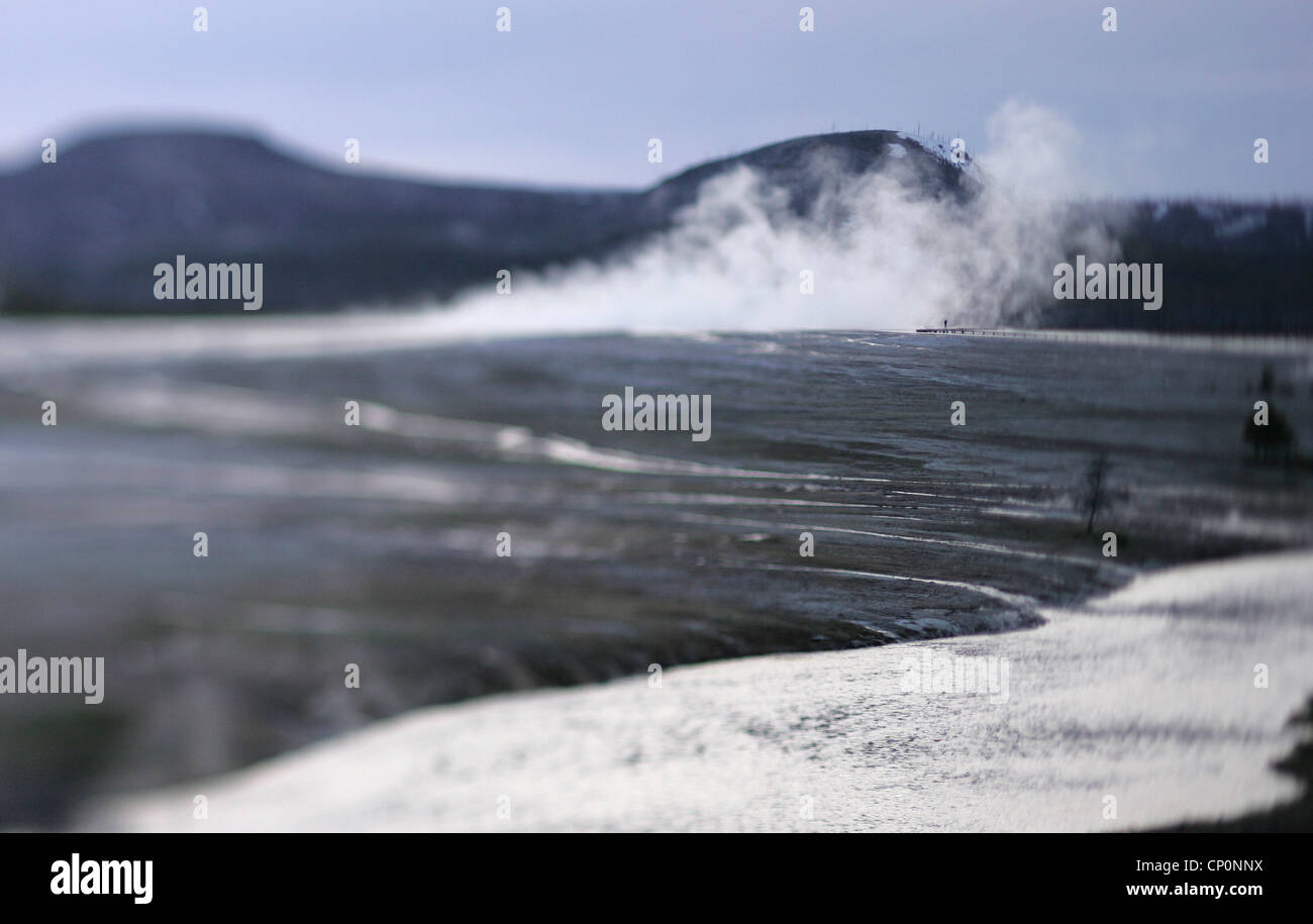 Midway Geyser Basin in Yellowstone National Park Stock Photo - Alamy