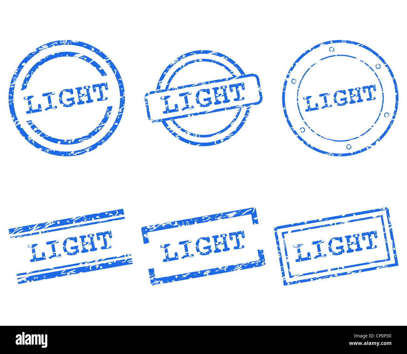 Seal stamp light blue Cut Out Stock Images & Pictures - Alamy