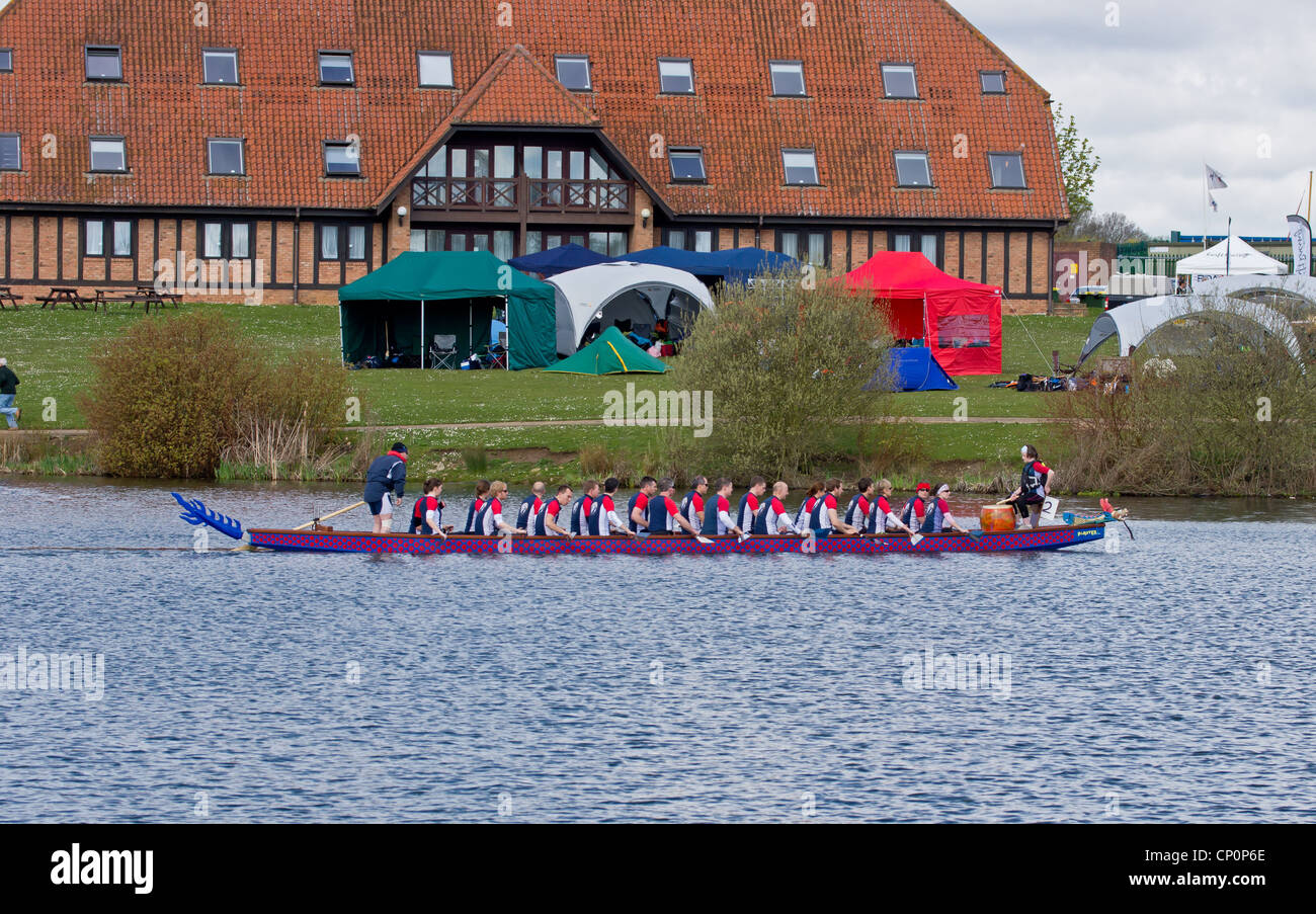BDA National League dragon boats race at Caldecotte lake Milton Keynes ...