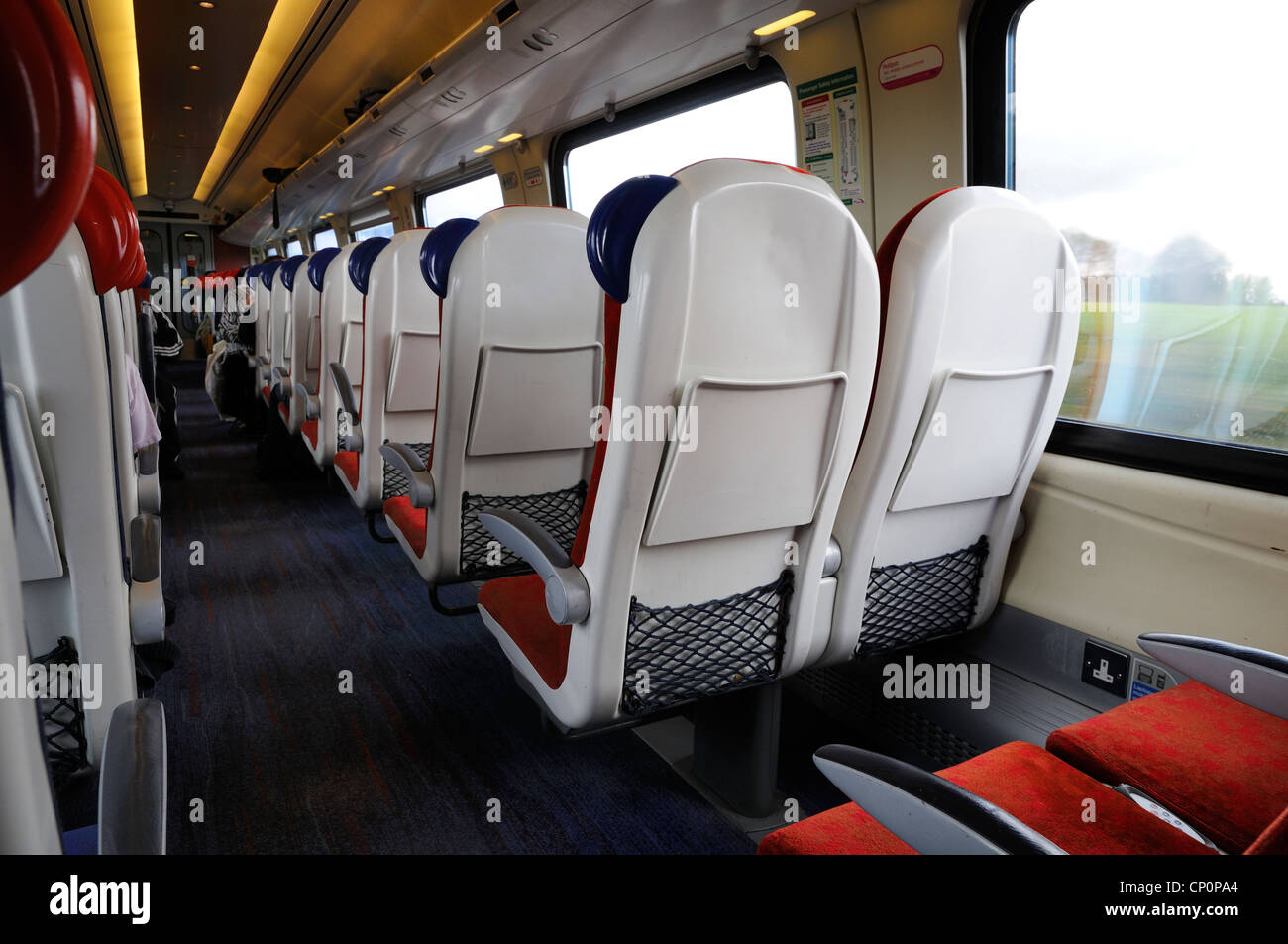 Seats inside a Virgin Voyager train carriage Stock Photo - Alamy