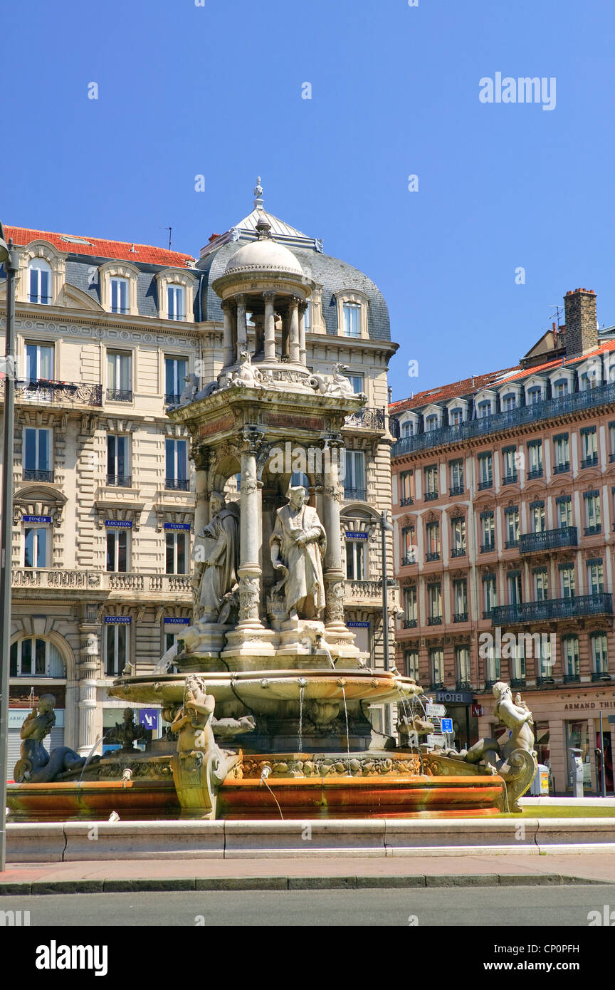 Fountaine de Gaspard Andre Place des Jacobins Lyon Rhone Rhone Alpes ...
