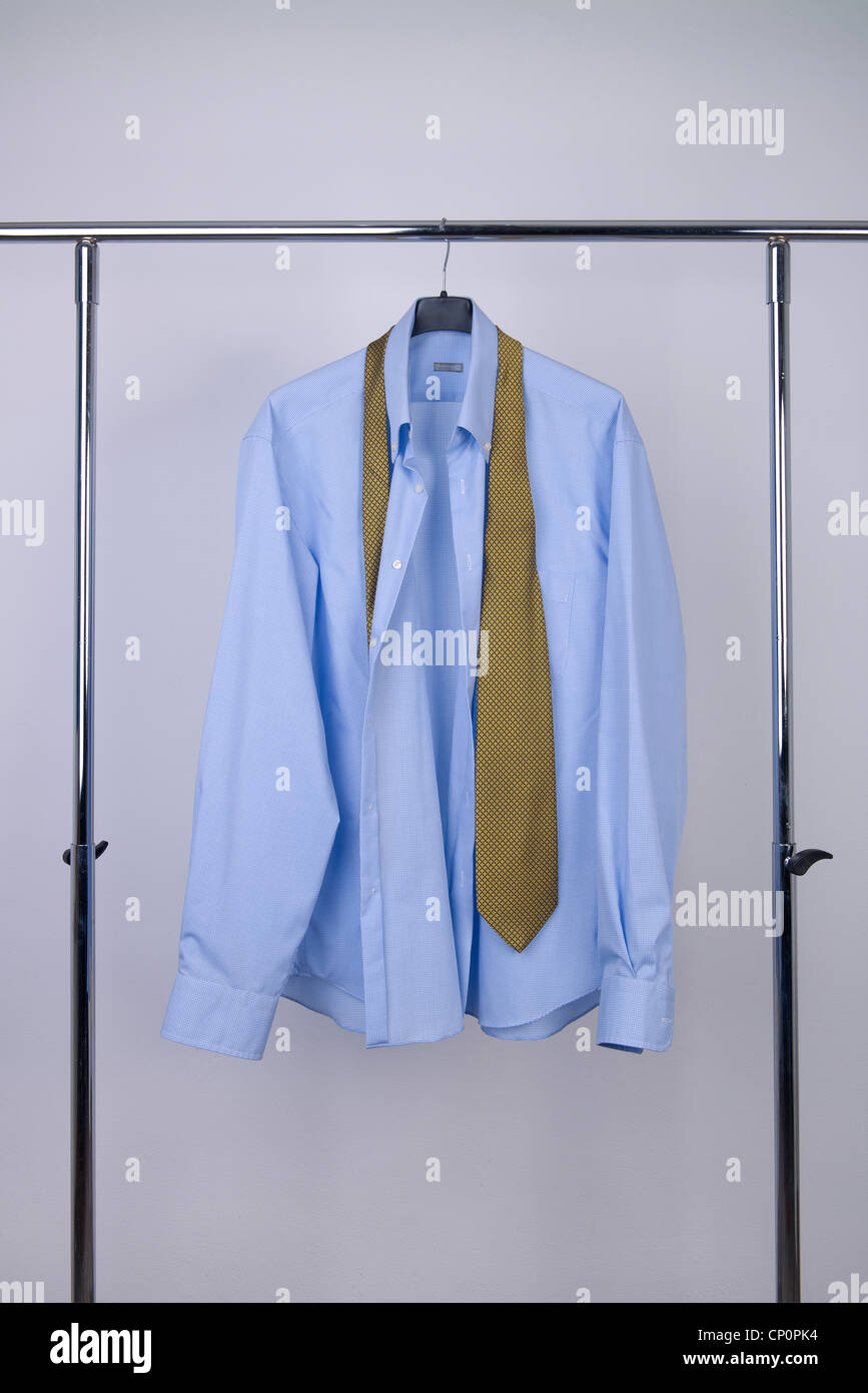 a shirt in the clothes hanger Stock Photo - Alamy