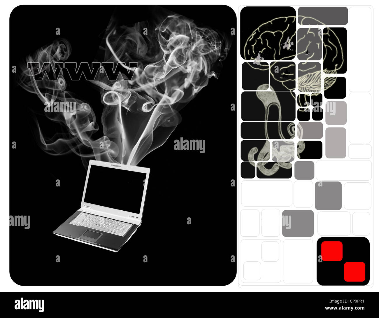Busy working computer by surfing website Stock Photo - Alamy