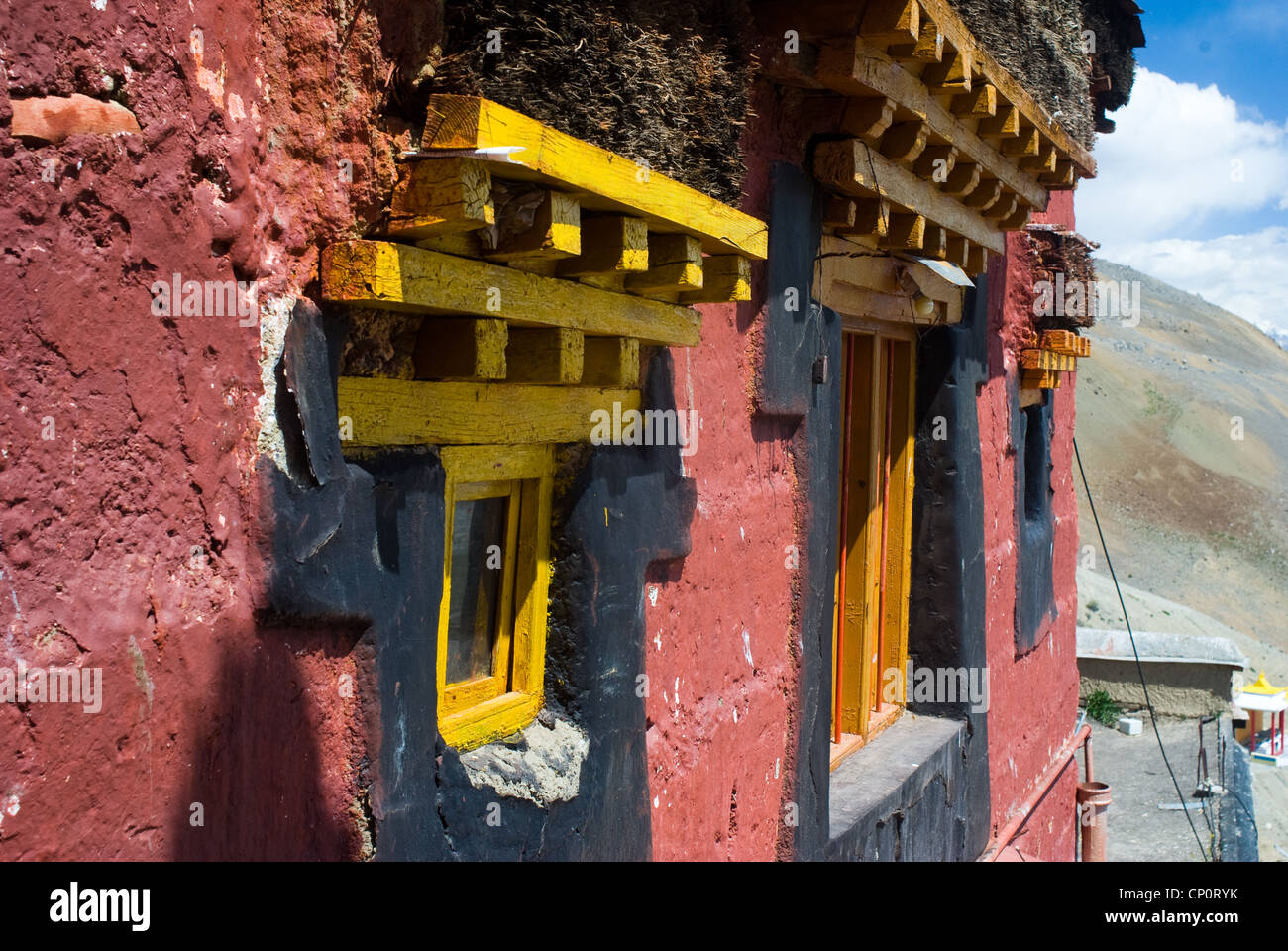 Ancient Key (Ki) monastery in Spiti valley, Indian Himalaya Stock Photo ...